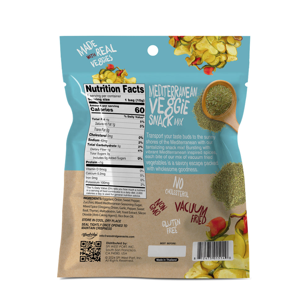 Mediterranean Mix Veggies (Single Serve Bags) – Woodridge Snacks